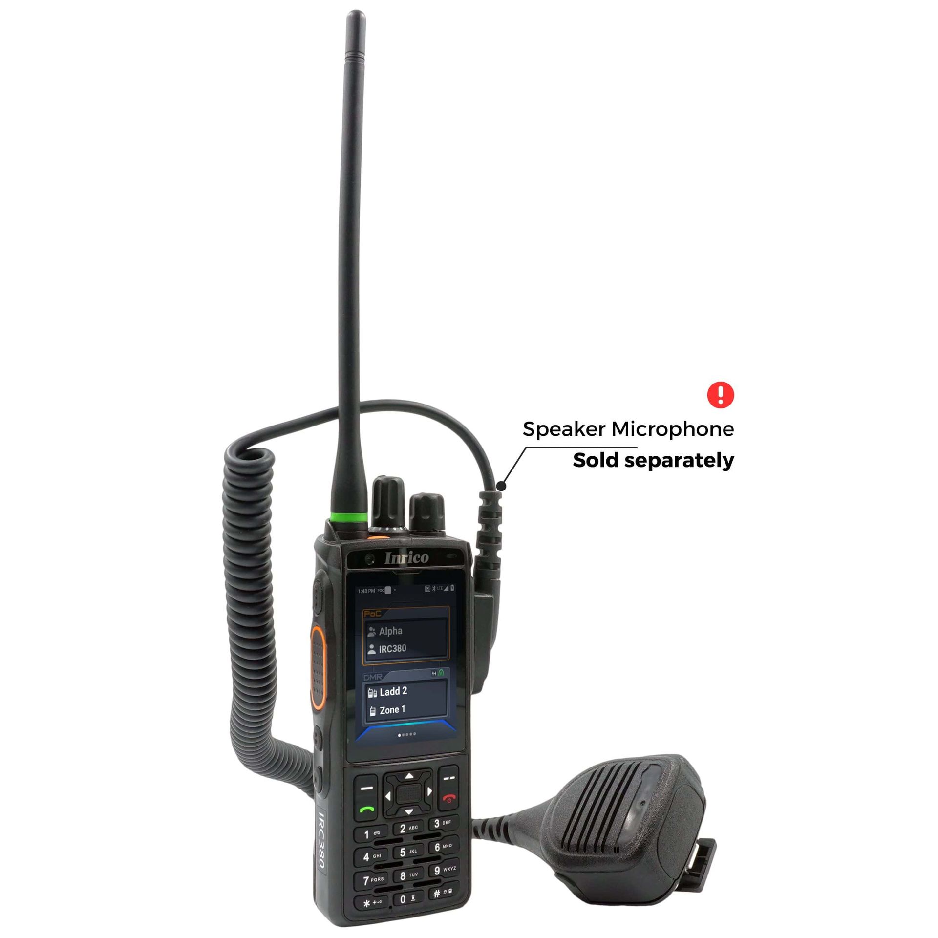 Inrico IRC380 Portable Dual Mode PoC/DMR (UHF & VHF) Radio